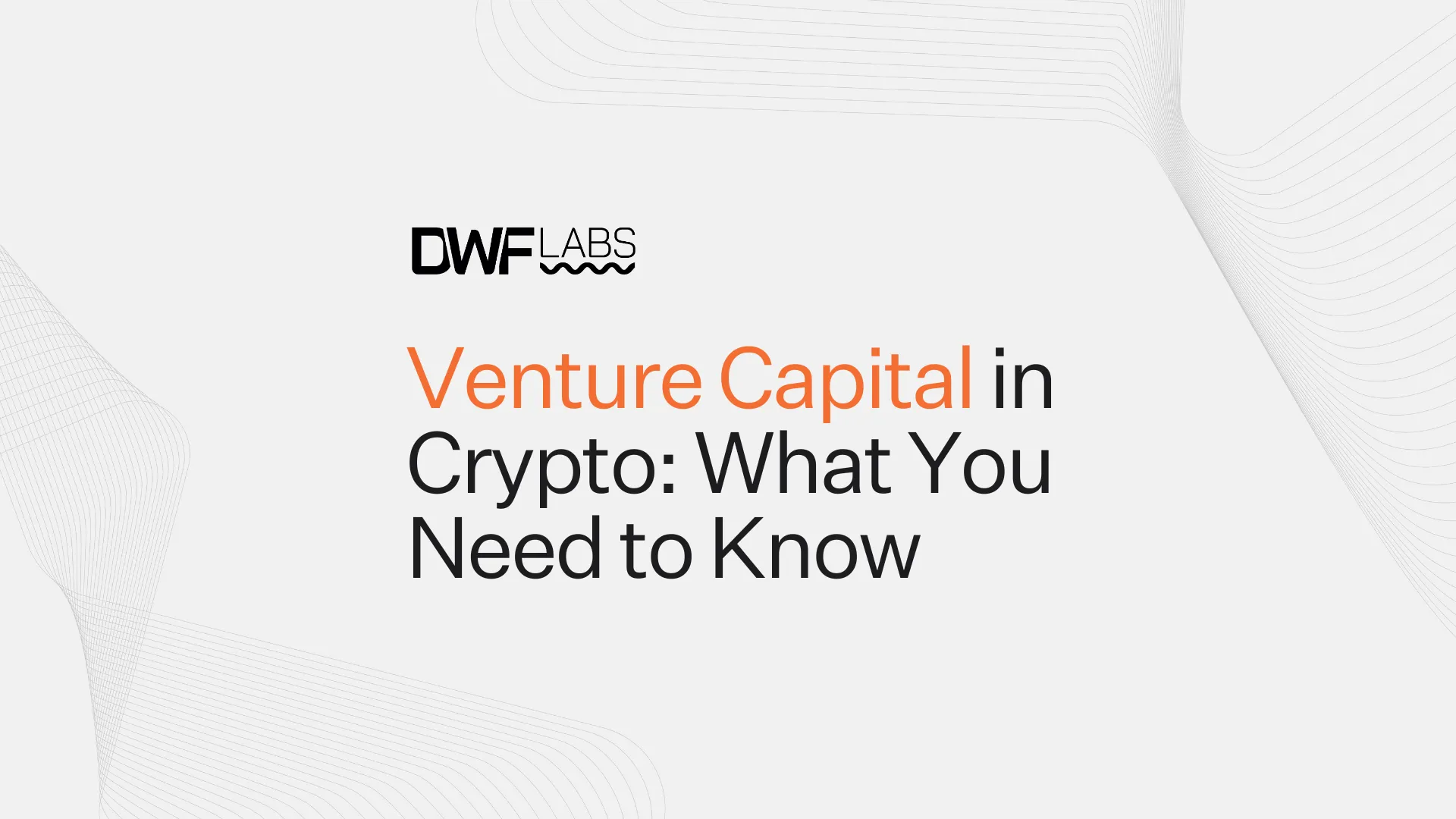 Venture Capital in Crypto: What You Need to Know